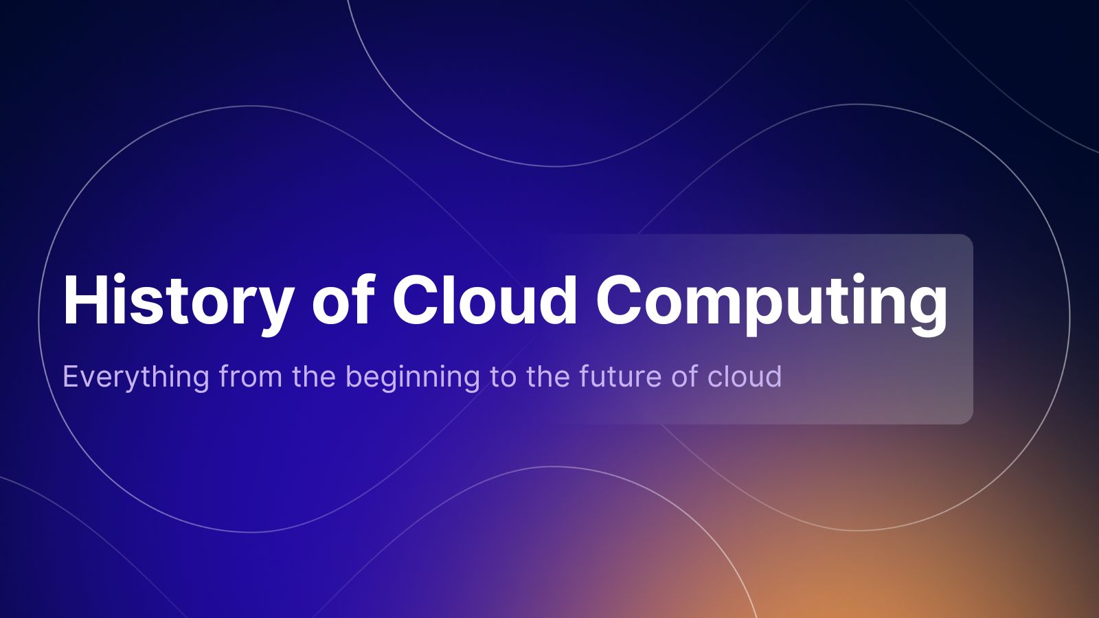 The History of Cloud Computing